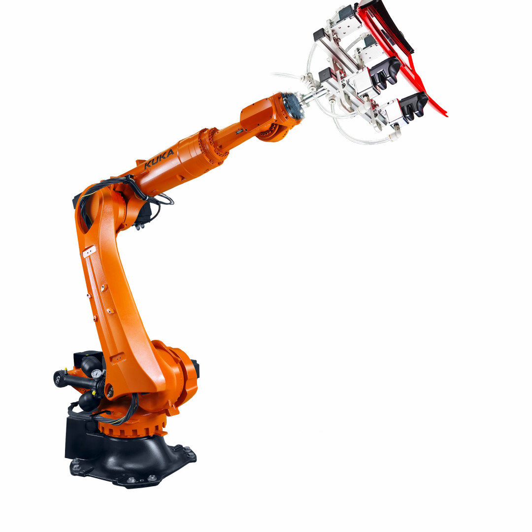 Robot Manipülatör Paletleyici KUKA KR120 R3100 Özelleştirilmiş Tutuculu ...
